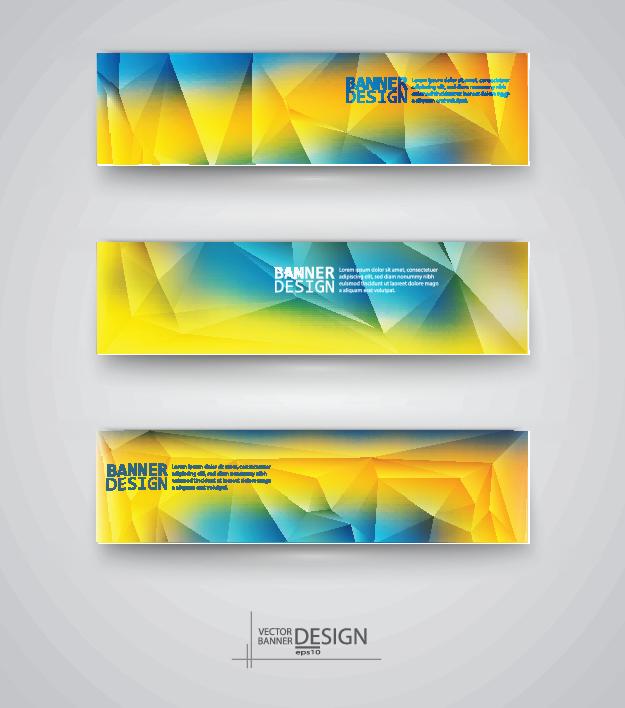 دانلود وکتور بنر چندضلعی هندسی طرح 12 ، مه دیزاینر، mahdesigner.ir