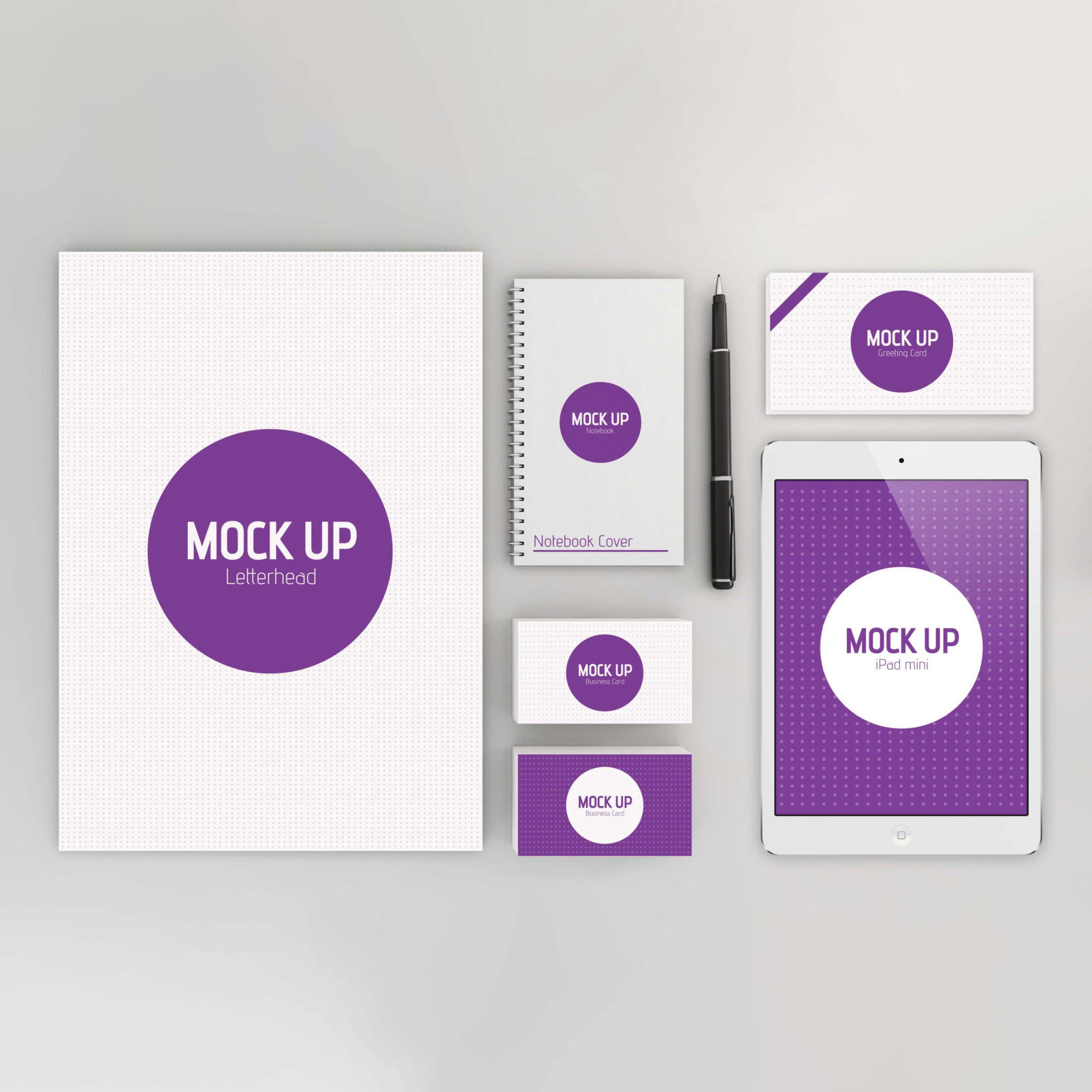 موکاپ ست اداری ، مه دیزاینر، mahdesigner.ir، لایه باز، وکتور، قالب های ...